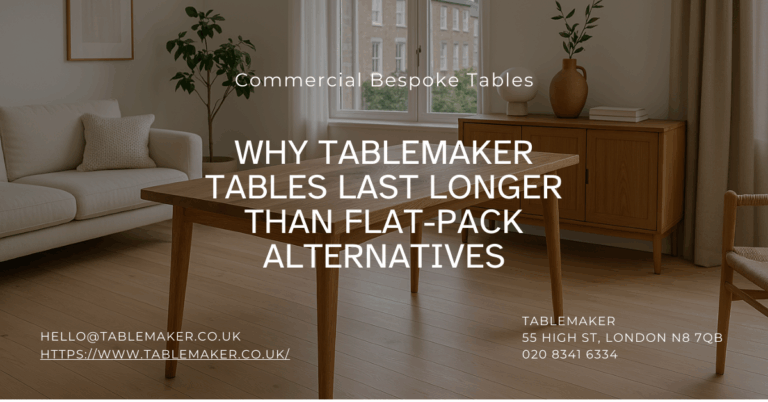 Why Tablemaker Tables Last Longer Than Flat Pack Alternatives